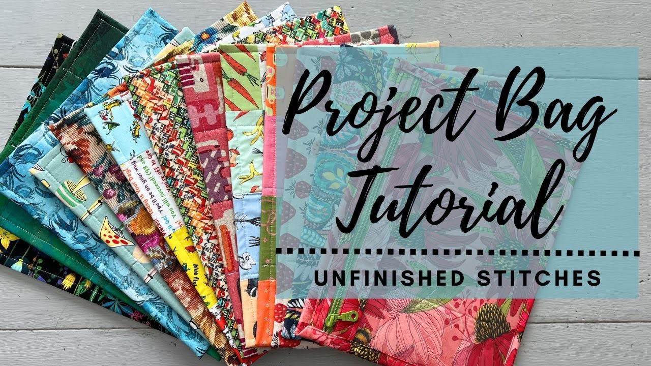 Easy Vinyl Project Bag Tutorial for Stitching Projects