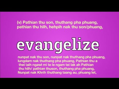 evangelize meaning in Ngawn
