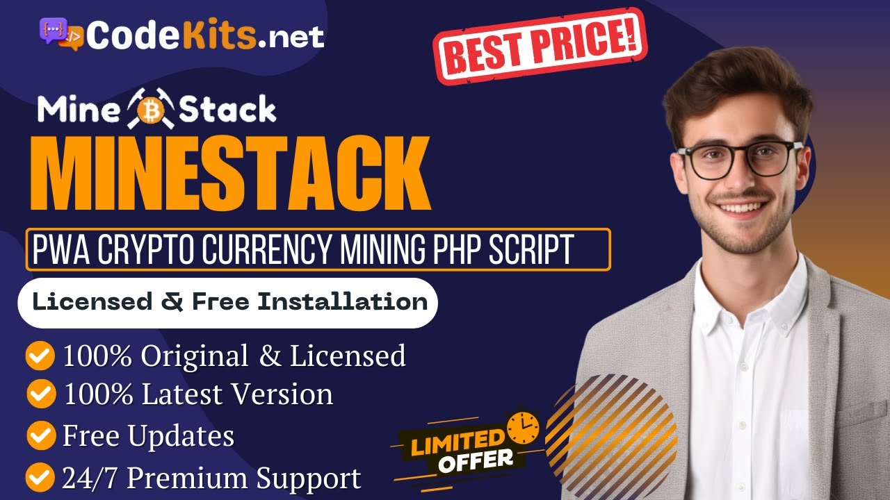 [Latest & Original] MineStack - PWA Crypto Currency Mining PHP Script   (Lowest Price)