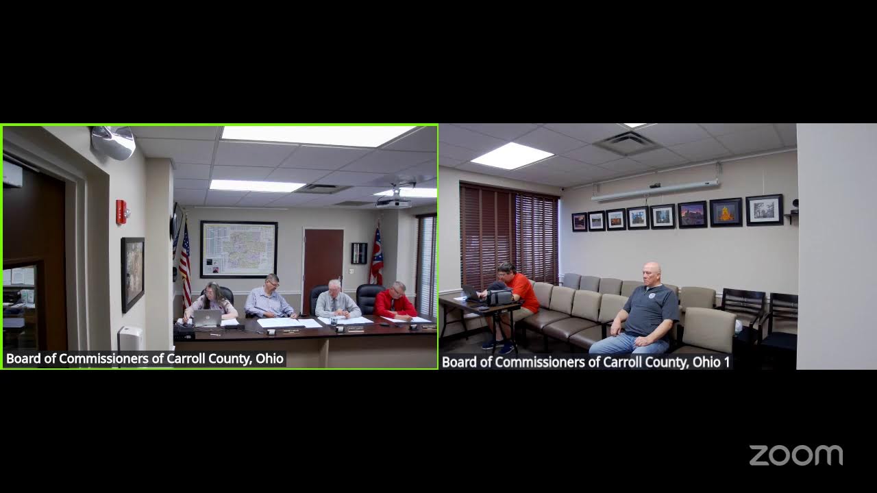 Board of Commissioners of Carroll County, Ohio - General Session - 5-18-26