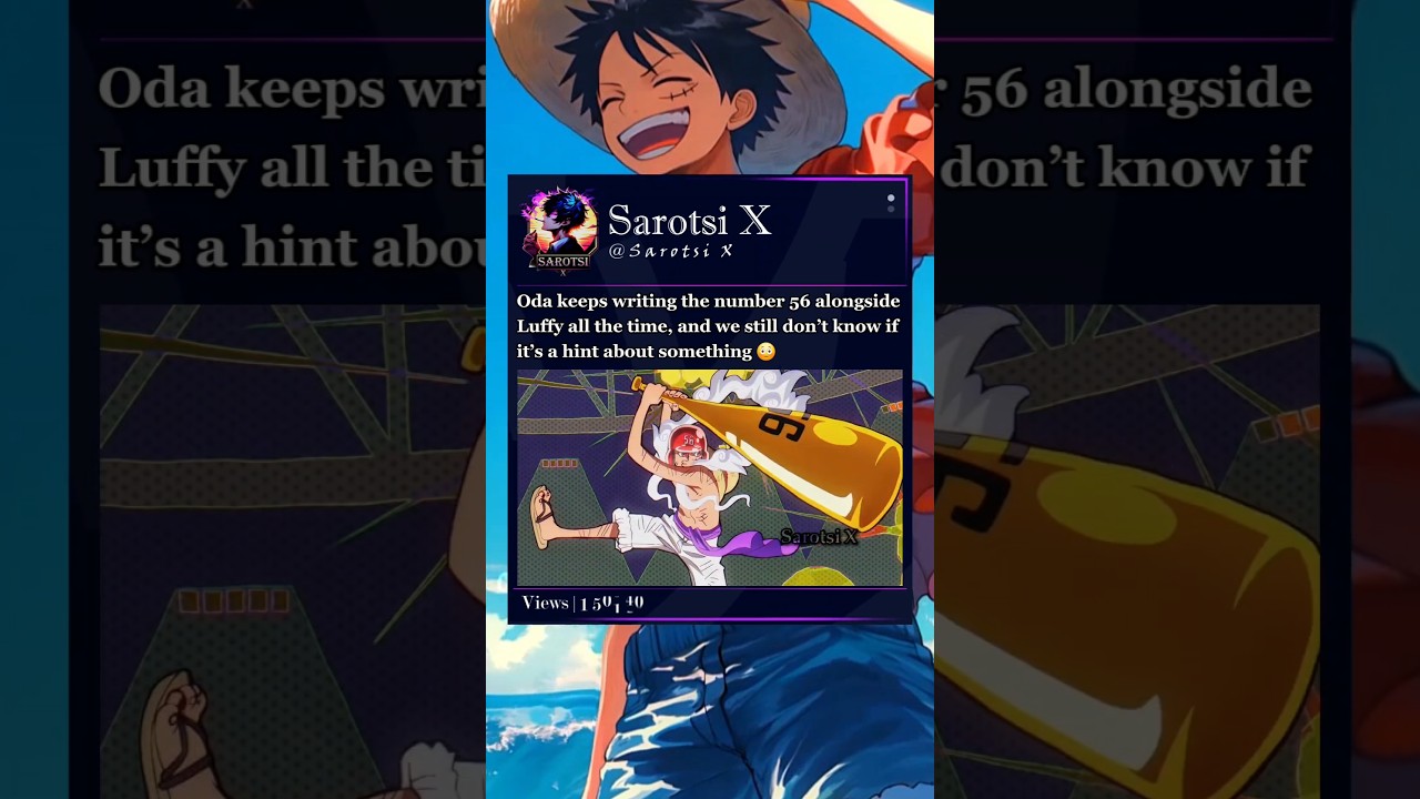 What does the number 56 mean to Luffy? episode 1145🔥 #luffy #gorosei #onepiece