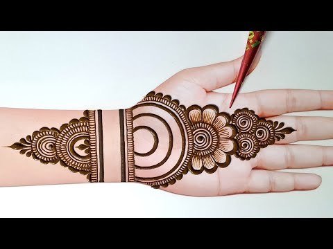 Mehndi design front hand simple| easy arabic mehndi design | mehandi design | mehndi design| mehndi