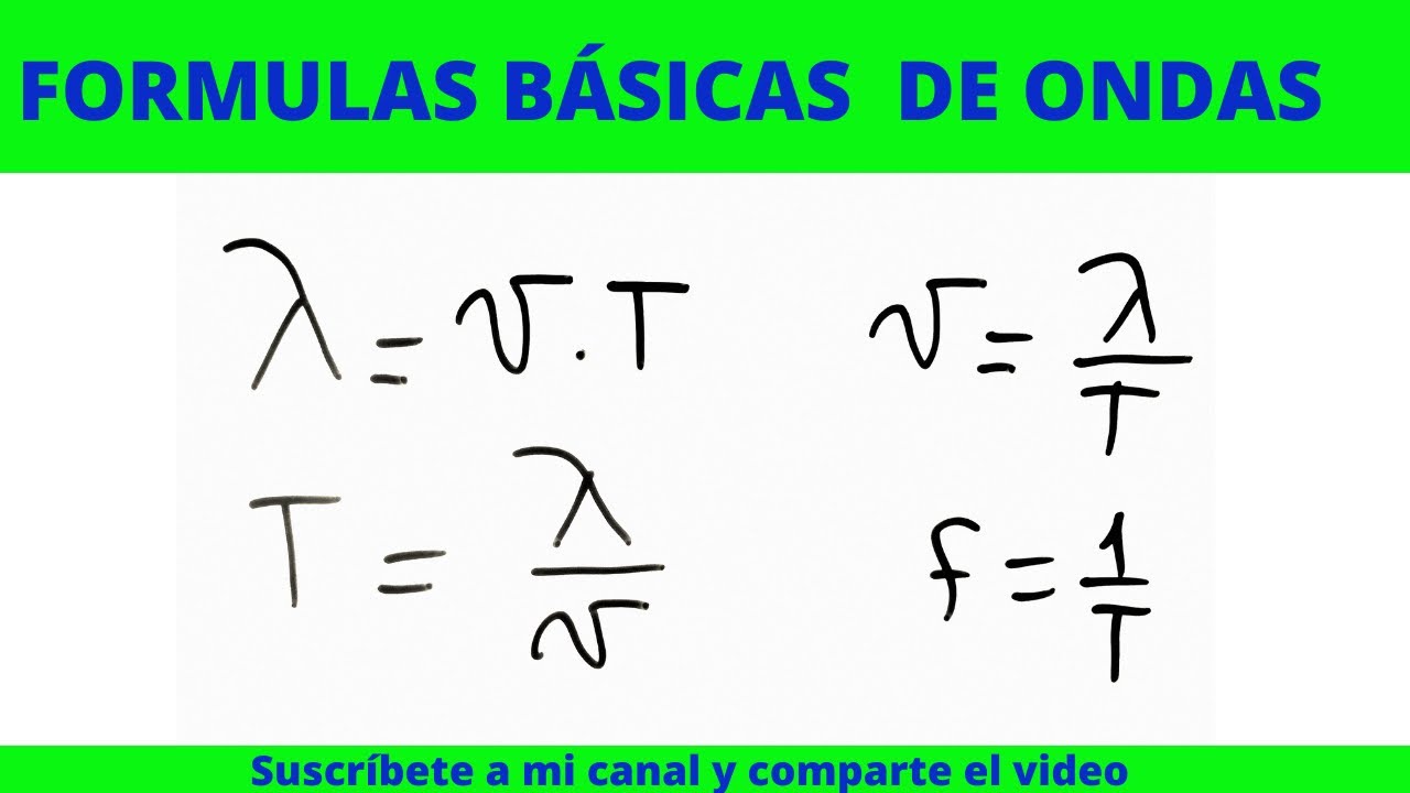 ¿cuál Es La Fórmula Para Calcular La Frecuencia De Las Ondas Lib Ask