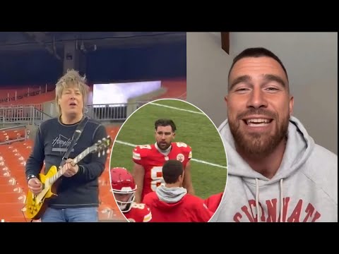 Travis Kelce's Priceless Reaction to Taylor Swift's Guitarist Shouting Him Out at Chiefs vs. Browns