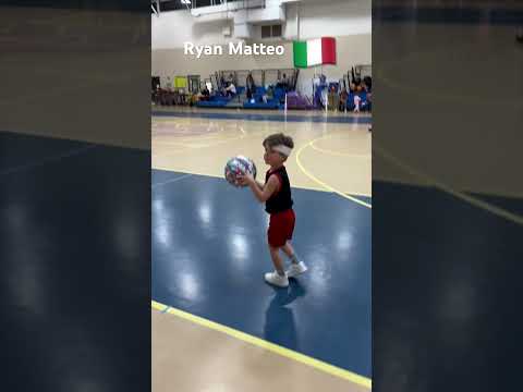 Ryan Matteo first day at basketball practice. January 2024