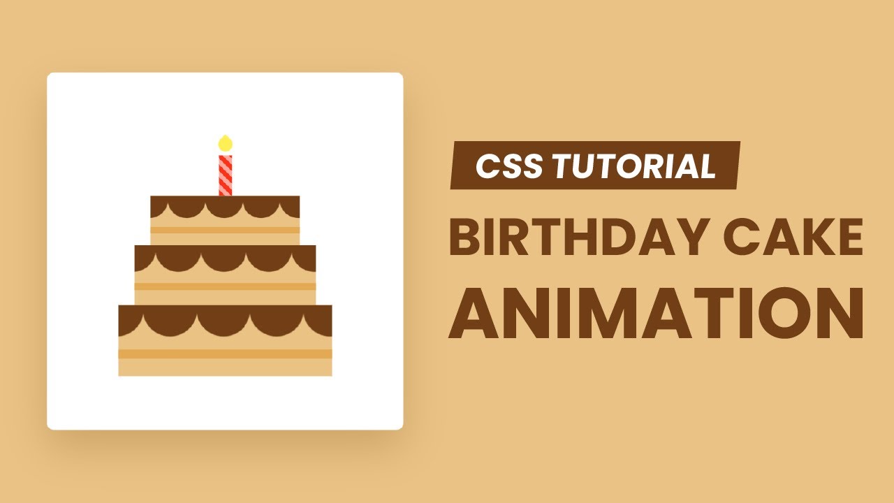 CSS Birthday Cake Animation | CSS Animation