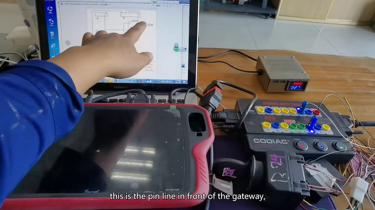 VVDI Key Tool Plus read W164 EIS data with Godiag GT100 From carkeydeals.com