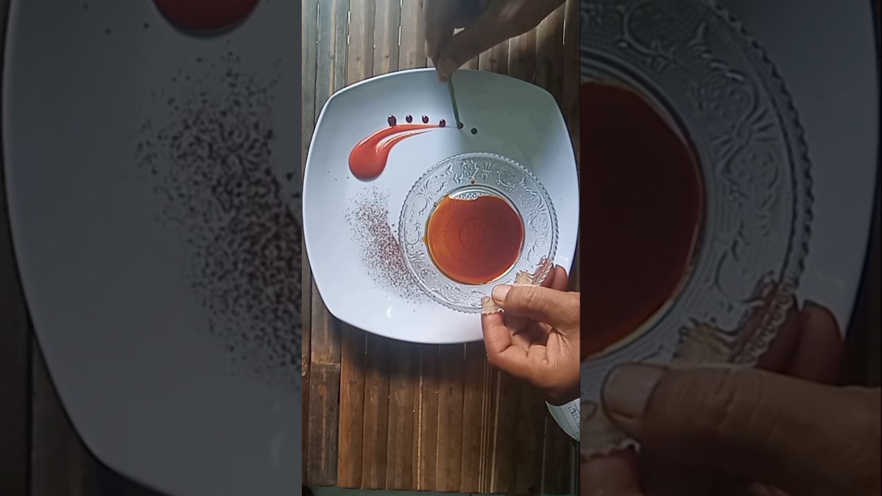 seni plating pemanis makanan