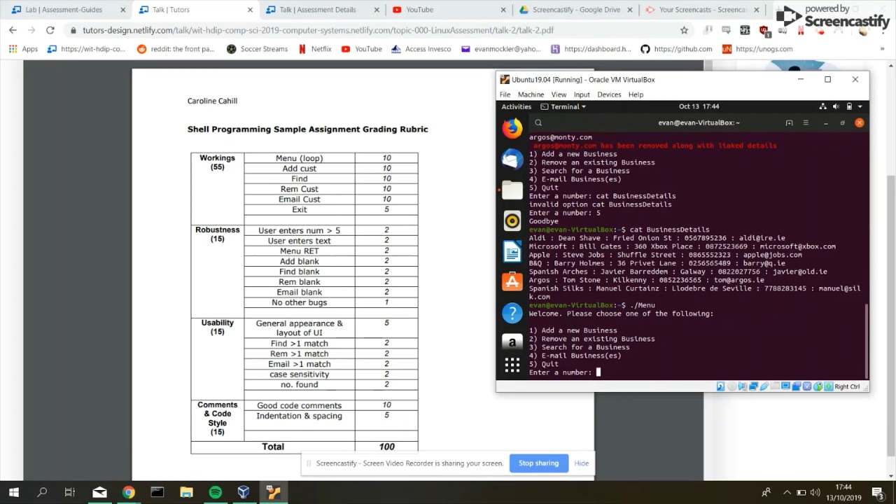 Shell Programming Assignment