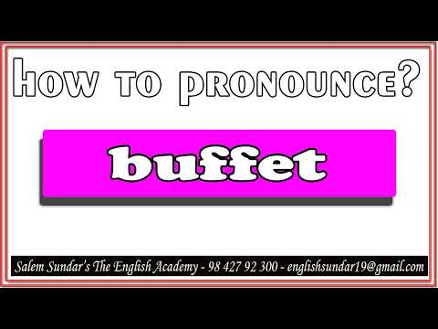 buffet| how to pronounce? salemsundar