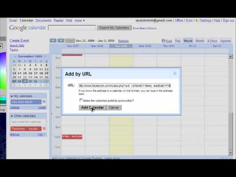 Add Facebook Events to Google Calendar