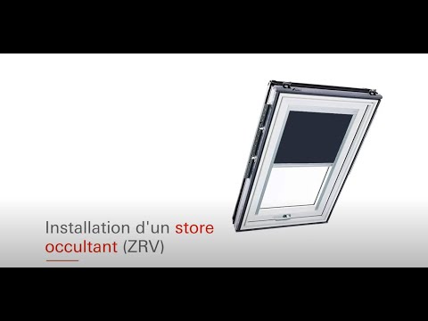 Store intérieur occultant manuel pour fenêtre de toit ROTO TOICIEL