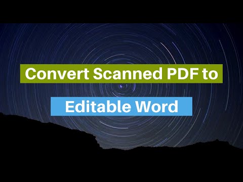 How to Convert Scanned PDF to Editable Word without Losing Formatting