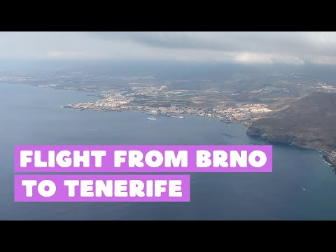 [4K] ✈️🇨🇿→🇪🇸🇮🇨 Flight from Brno to Tenerife, Canary Islands 🏝☀️ | September 2023