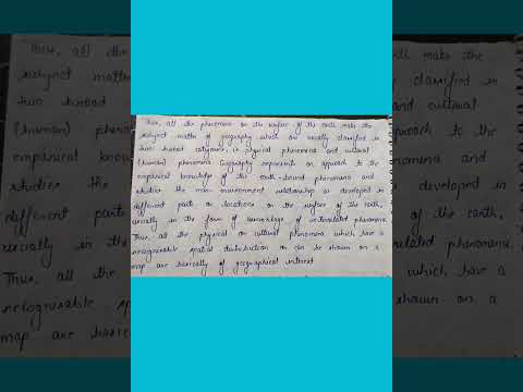 meaning and definition of fundamental geography ( ba first year student first semester)