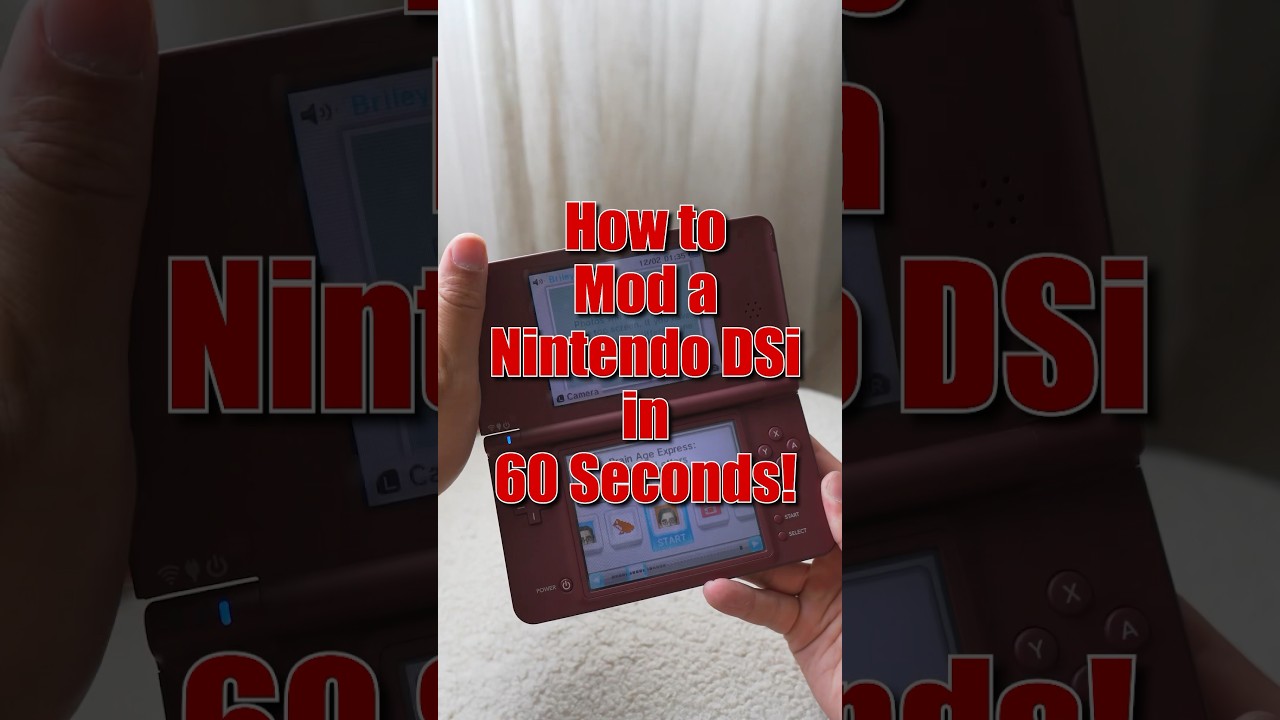 Modding a DSi in 60 Seconds!! #nintendods