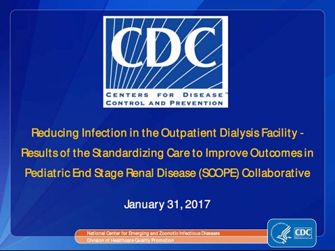 Reducing infection in the outpatient dialysis facility