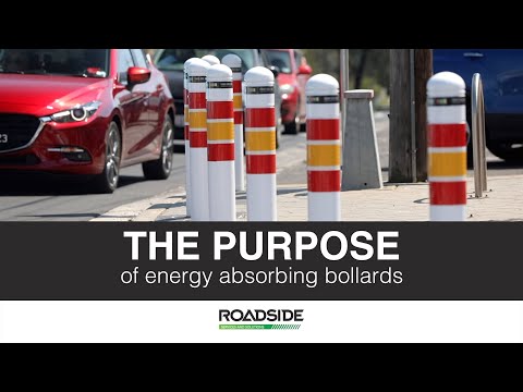The purpose of energy-absorbing bollards