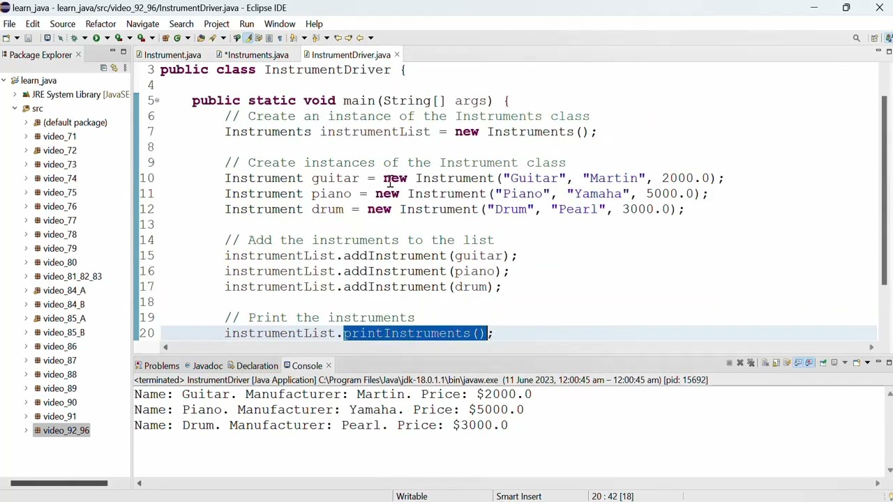 Java 94: Print the content of an ArrayList using a lambda expression