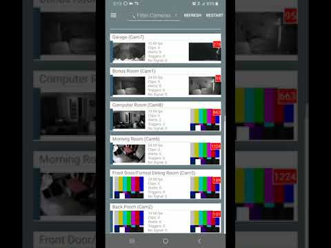 Blue Iris Camera's won't load