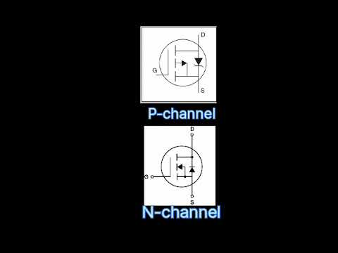 P-channel and N - channel Mosfet symbols