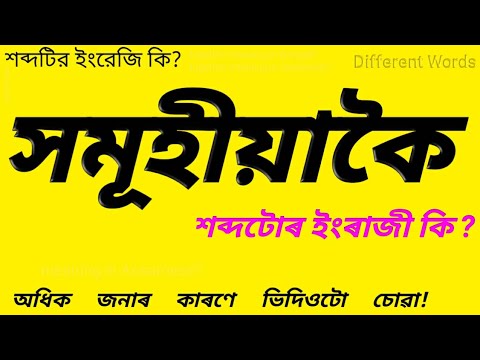 What is the Meaning of simultaneously with Clarification || simultaneously Meaning in Assamese