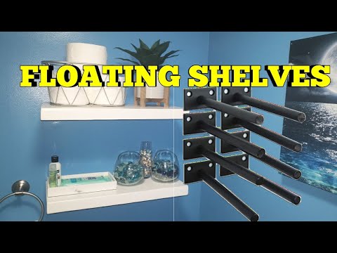 Floating Shelves With Brackets From Amazon