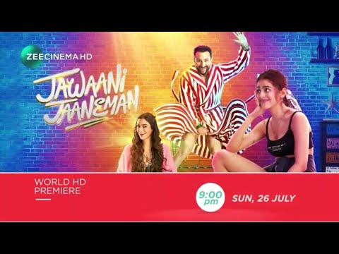 Jawani janeman ||World television premiere || 26 July 9pm || only on Zee cinema