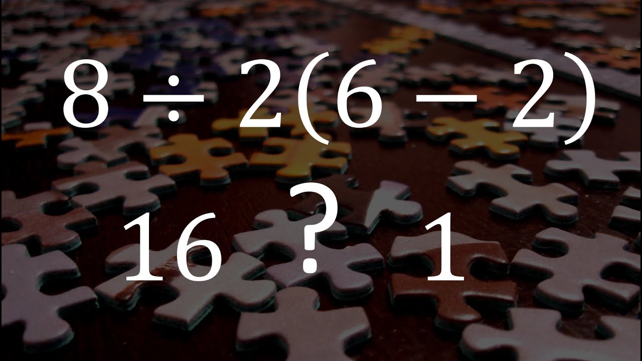 Viral Math Equation Solved 8÷2(6-2) (Order of Operations)