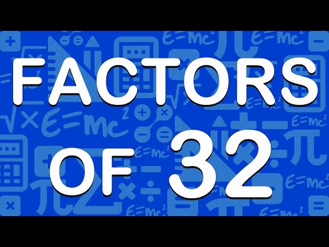 Factors of 32 / prime factors of 32 / #maths #factors # publicmaths