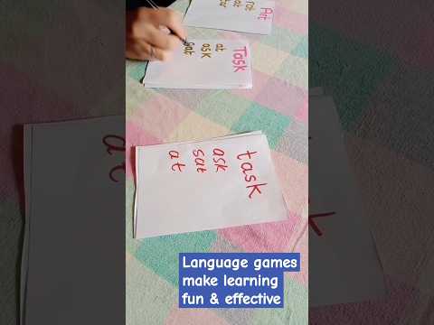 Make words from another word #autismfamily #languagegame #read #write