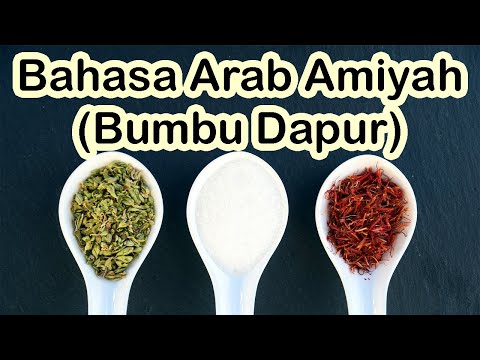 Belajar Bahasa Arab Amiyah Kosakata Bumbu Dapur