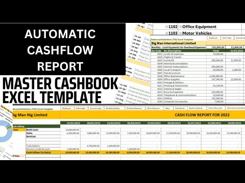 Master Cashbook | Excel Template: Automatic Cashflow Reports