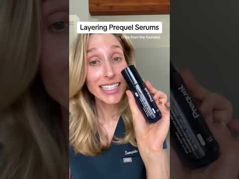 How to layer Prequel serums! #skincare #skincareroutine