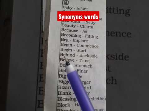 Improve Synonyms words | Learn English vocabulary