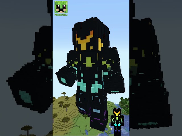 Minecraft RGB Knight Skin Statue Free 120 Height Minecraft Map