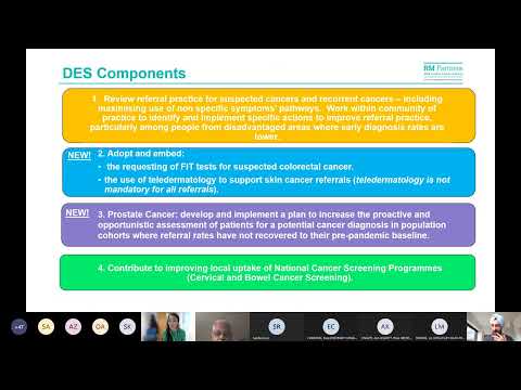 RM Partners NWL webinar on DES for early cancer diagnosis and screening programmes 3 March 2022
