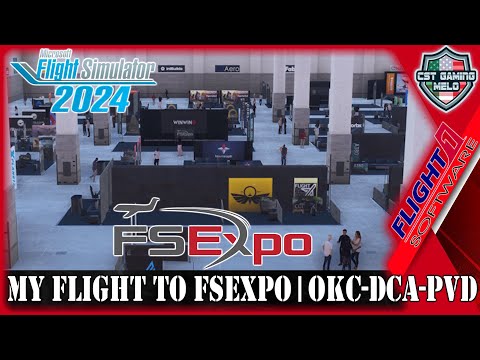 🔴GOING TO FSEXPO Providence | My actual flight OKC-DCA-PVD | Lets Get It! #msfs2024 #winwing