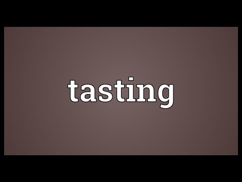 Tasting Meaning