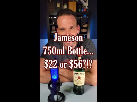 Is Jameson Whiskey $22 or $56?? - It depends where you live. #whiskey #facts #whisky
