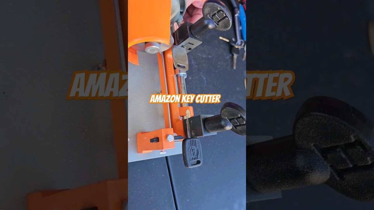 Amazon Key Cutter Demo #diy #make #howto #money #skill #junk #duplicate #keys #blanks #lockdown #bmx