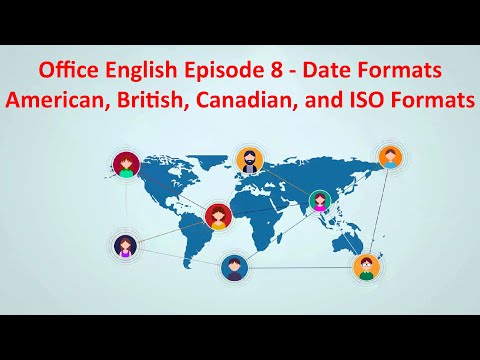 DIFFERENT DATE FORMATS - American, British, Canadian, and ISO Date Formats