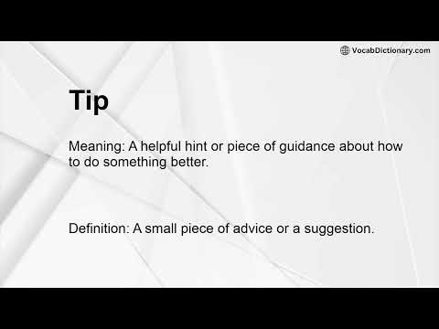 Tip Meaning