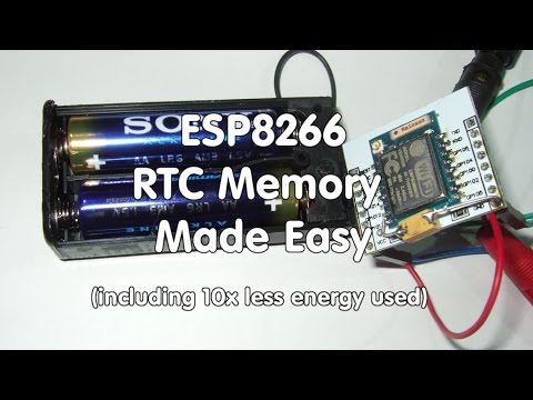 #60 How to use the RTC Memory in ESP8266 and reduce power consumption by factor of 10 (Tutorial)