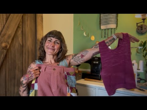 Episode 27: Saltbush Tank, Sawtooth Star Falconer Pants, and Knitting WIPs #knittingpodcast