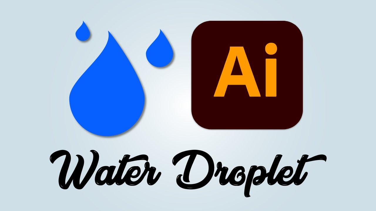 How to create a water droplet in Adobe Illustrator