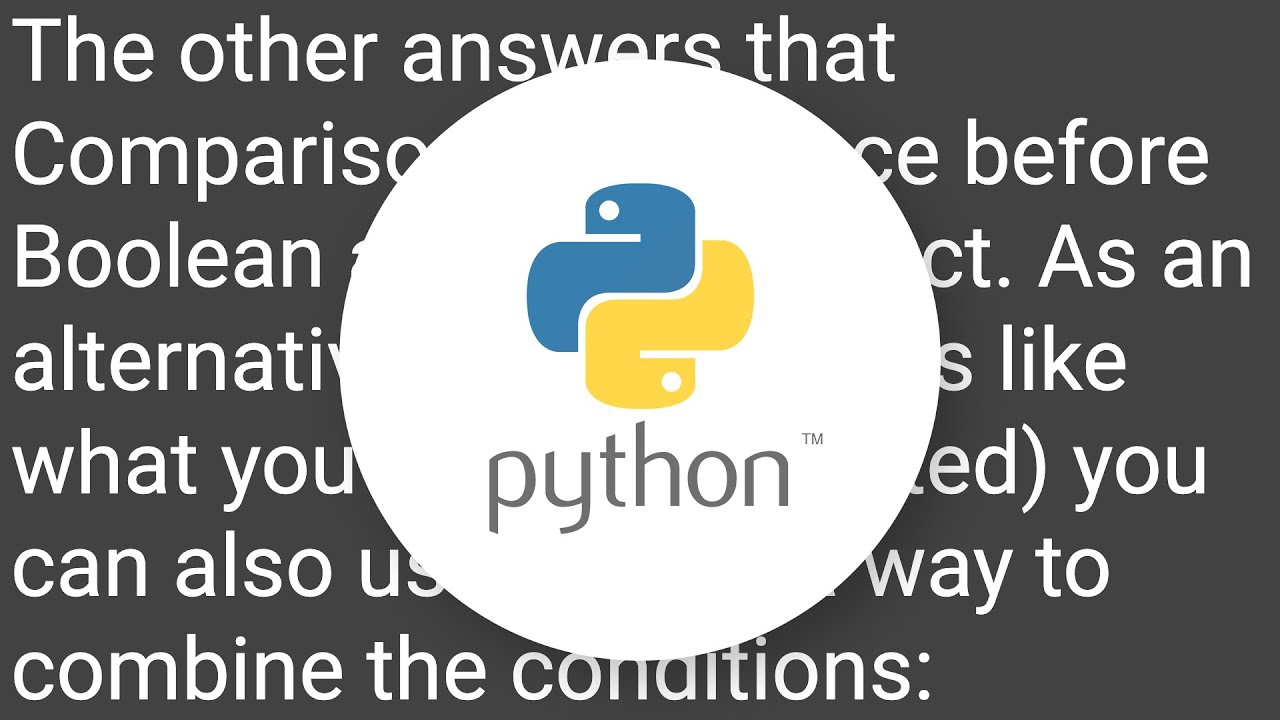 Parentheses in Python Conditionals
