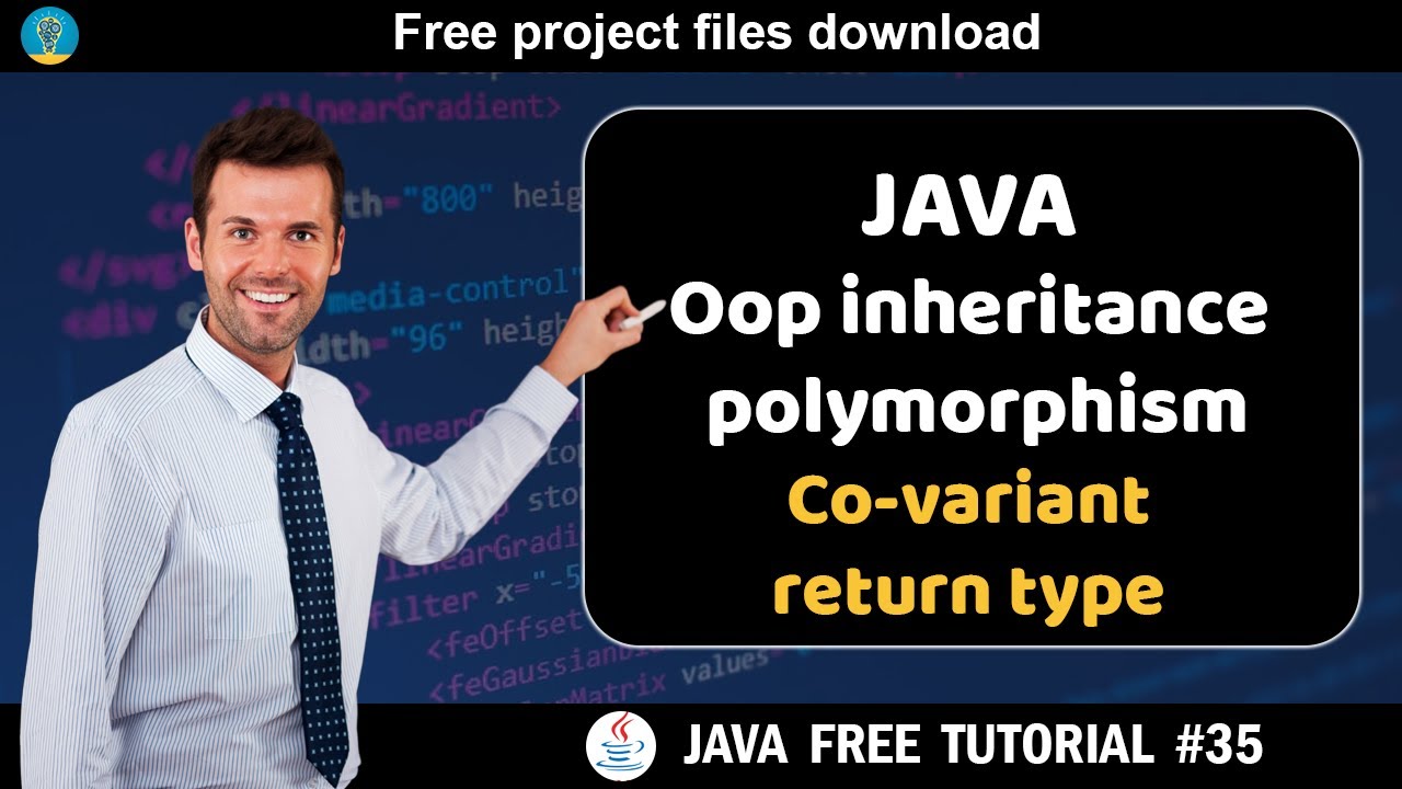 Java tutorial #35 | oop inheritance & polymorphism - Co-variant  return type | Java course