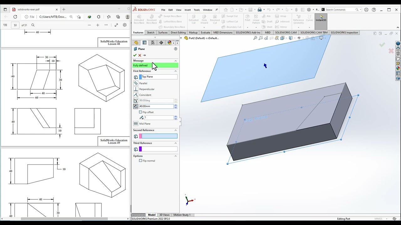 Practice 49 - Solidworks tutorials