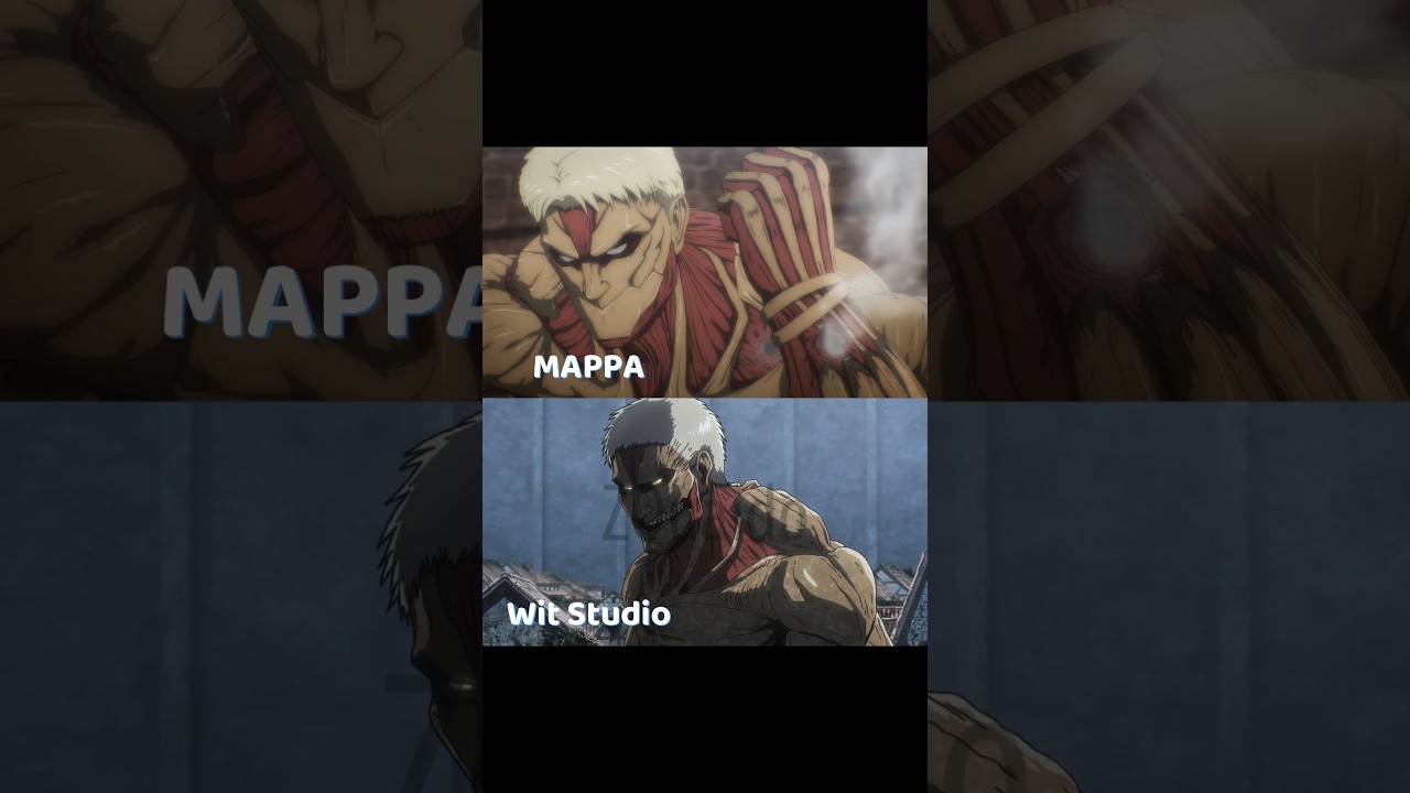 Reiner, MAPPA vs Wit Studio #anime #shorts #reinerbraunedit